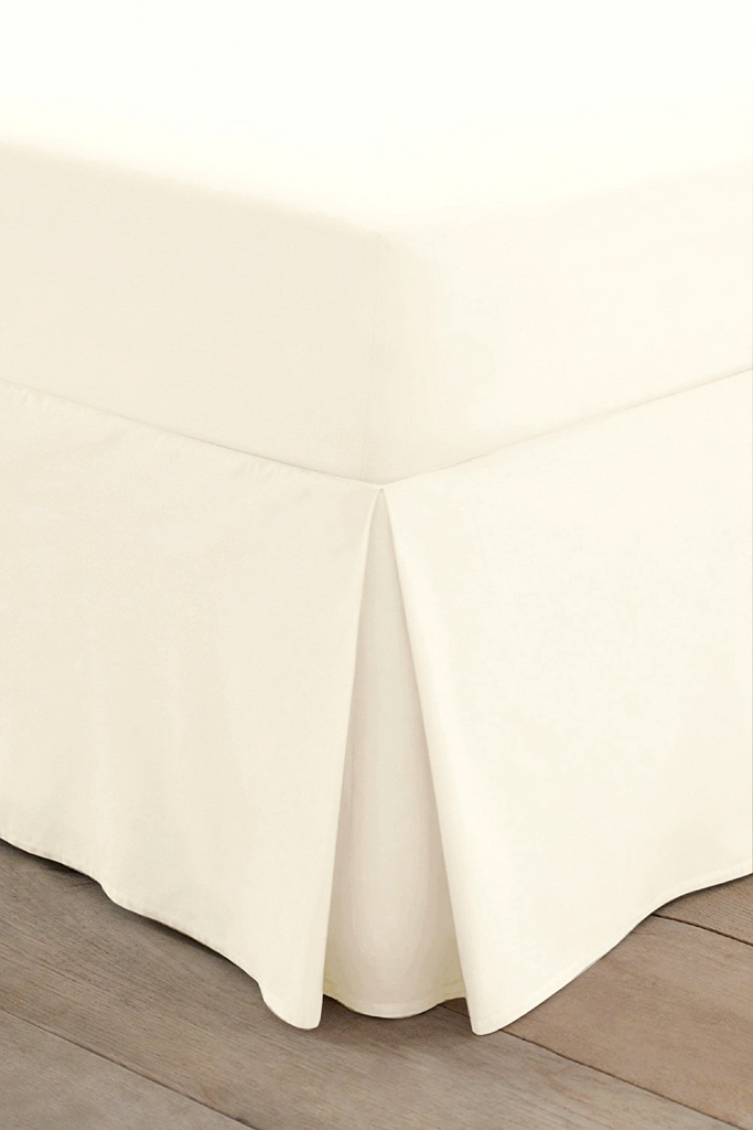 Box Pleated Fitted Valance Sheet Extra Deep | 4 Bed Sizes | 5 Colours ...