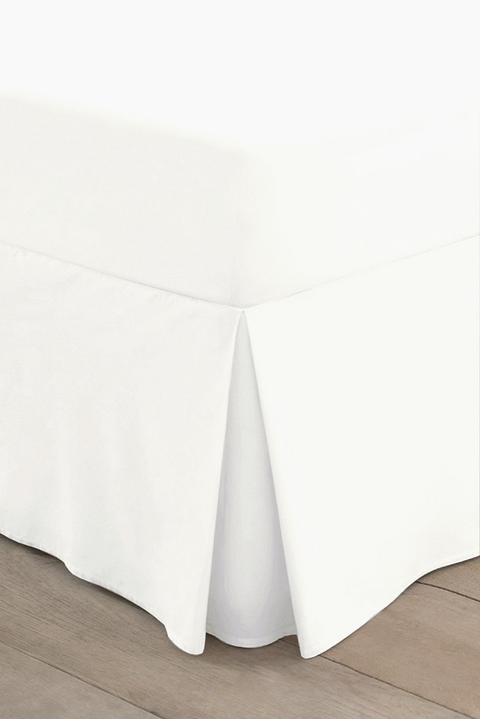 Box Pleated Fitted Valance Sheet Extra Deep | 4 Bed Sizes | 5 Colours ...